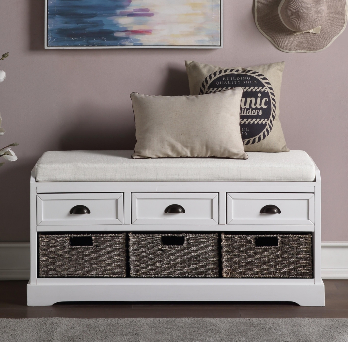 Click here for Streamdale Homes Collection Wood Storage Bench wit... prices