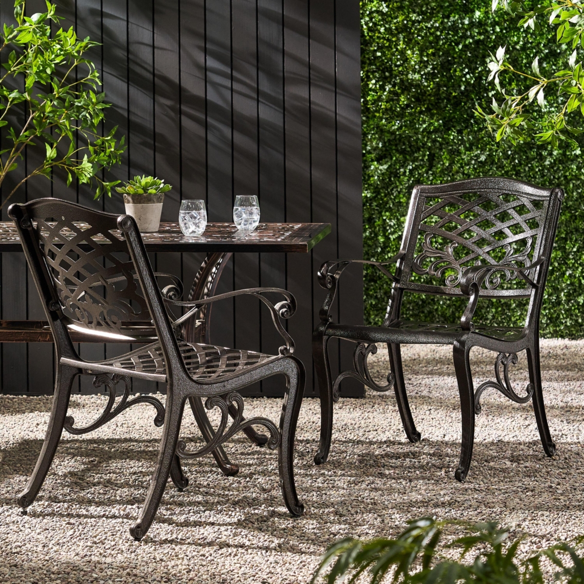 Click here for Streamdale Elegant Dining Chairs with Aluminum and... prices