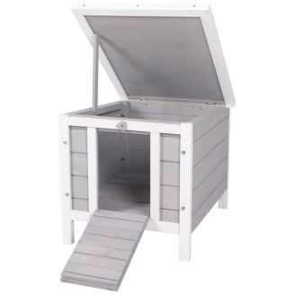 Streamdale Furniture Cozy Outdoor Rabbit Hutch for Pets Weatherproof ...