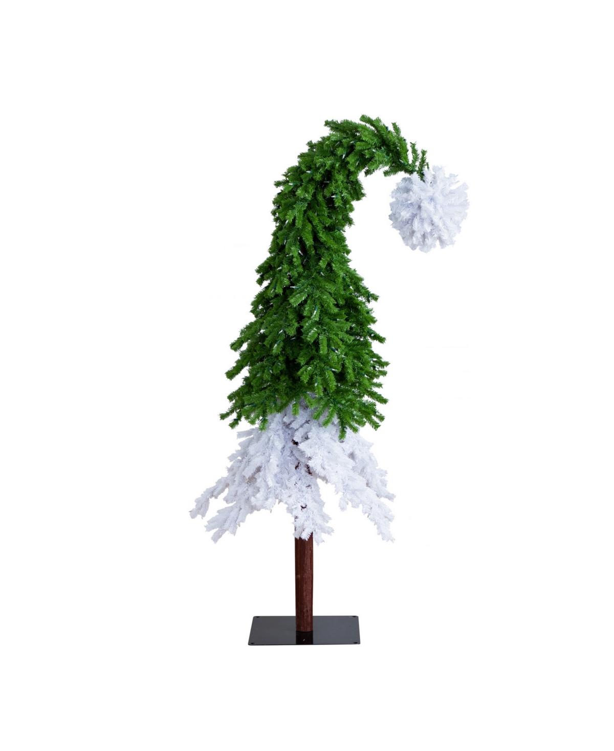 Click here for Nearly Natural 7ft. Holiday Green and White Santas... prices