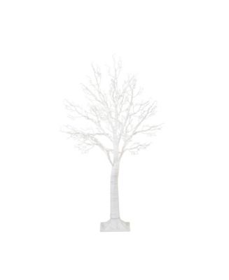 Nearly Natural 4ft. Pre-Lit Artificial White Twig Tree with 160 Warm ...