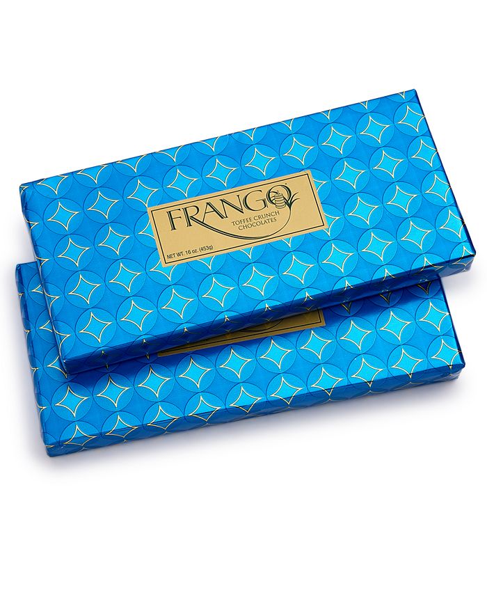 Frango Chocolates Holiday 1 LB Wrapped Box of Toffee Crunch Milk ...