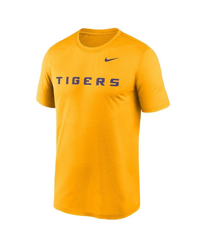 Nike Men's Gold LSU Tigers Primetime Legend Wordmark T-Shirt - Macy's