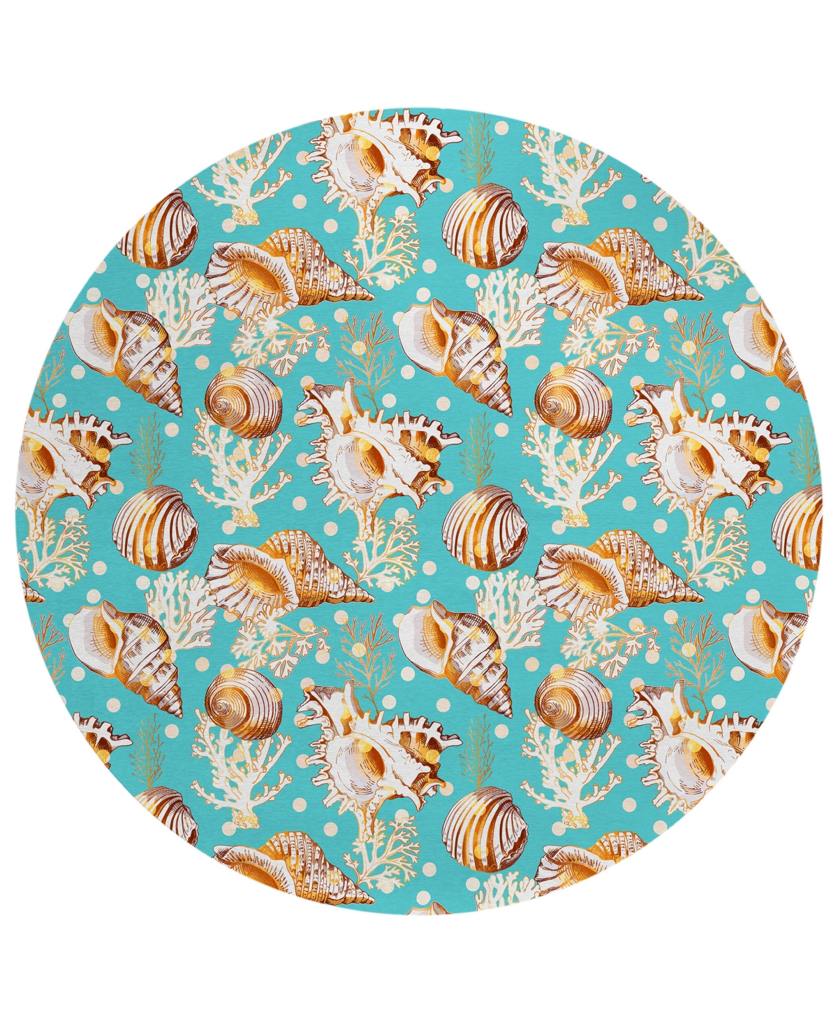 Click here for Dalyn Seabreeze SZ6 8x8 Round Area Rug - Teal prices