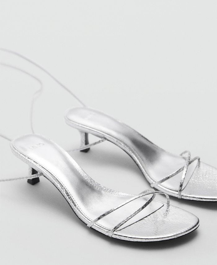 MANGO Women's Strappy Heeled Sandals - Macy's