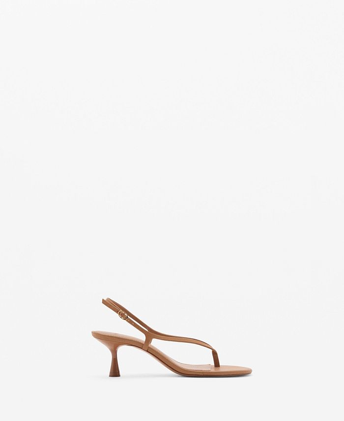MANGO Women's Kitten Heel Sandals - Macy's
