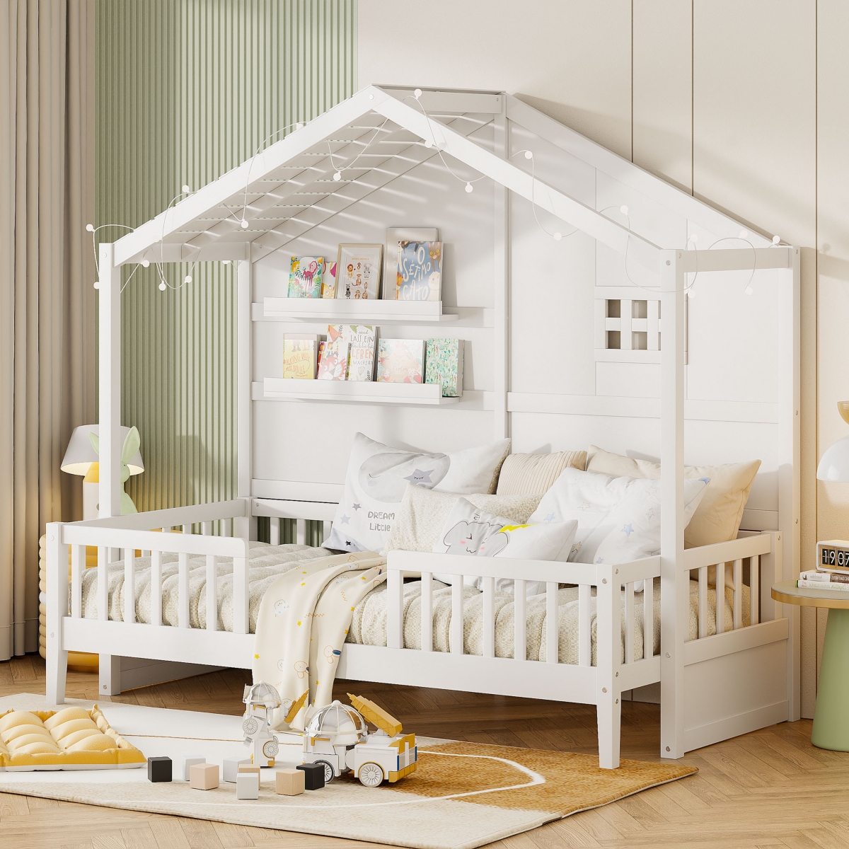 Click here for Streamdale Twin House Bed with Shelves  Window  an... prices