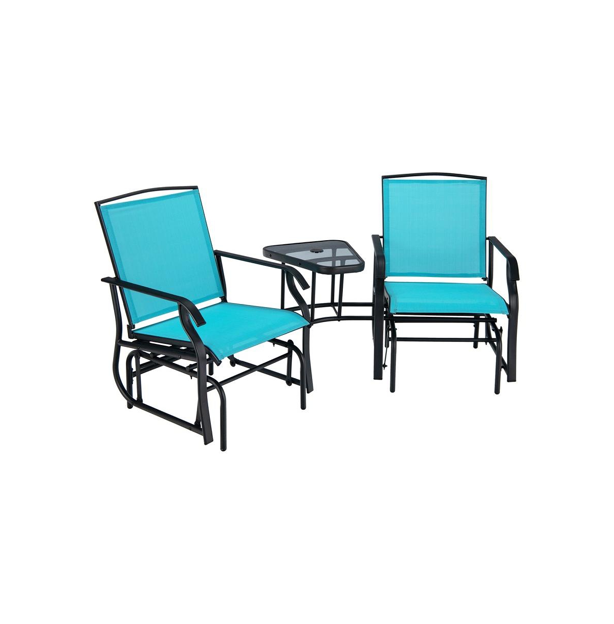 Click here for Slickblue Double Swing Glider Rocker Chair set wit... prices