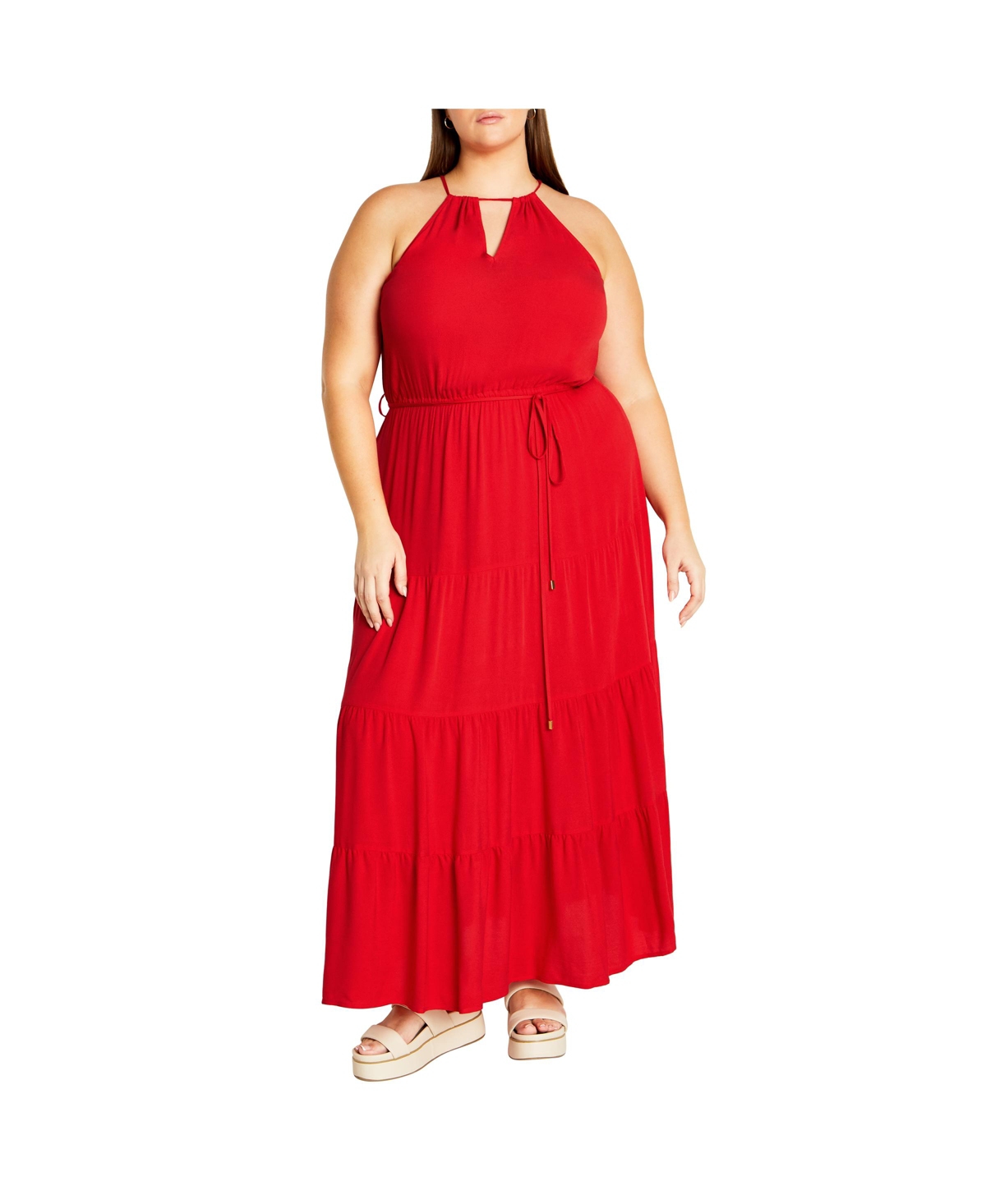 Click here for City Chic Plus Size Stacey Halter Neck Maxi Dress... prices
