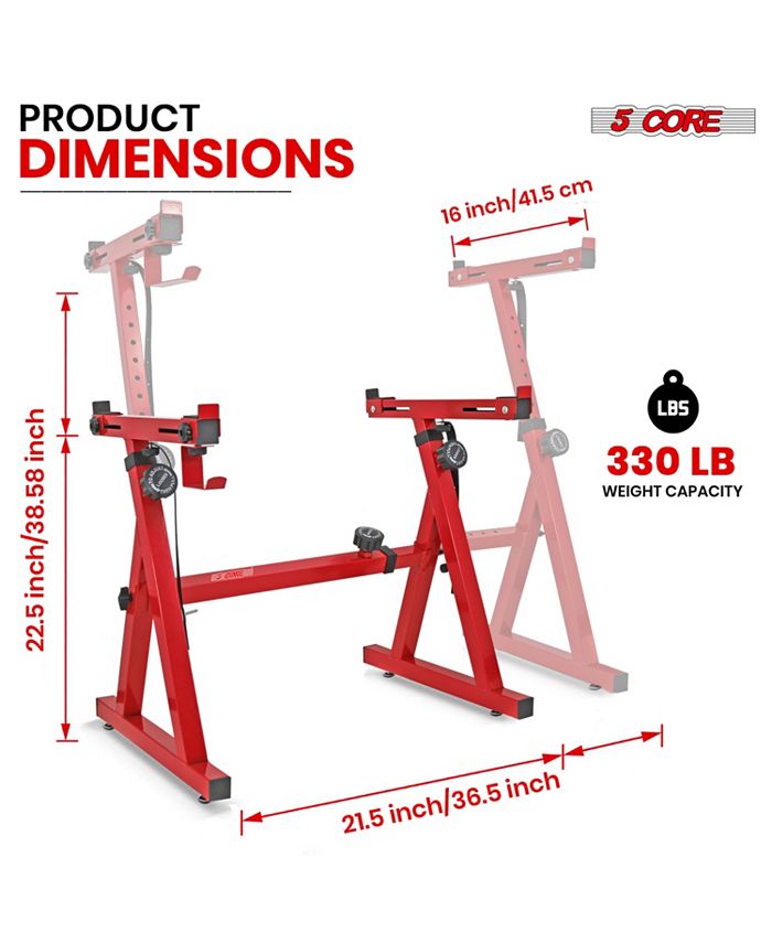 5 Core Keyboard Stand Z Style Height Width Adjustable Portable Heavy ...