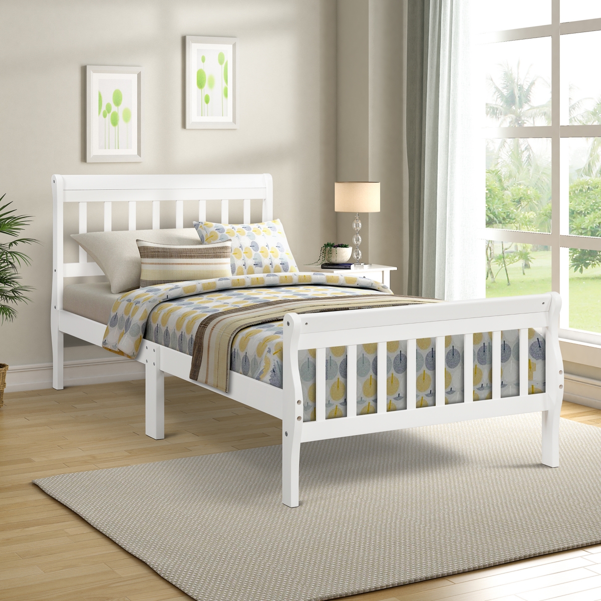 Click here for Streamdale Twin Platform Bed Frame with Headboard... prices