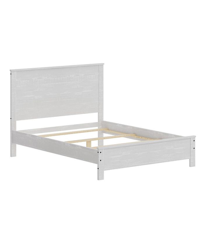 Simplie Fun Rustic Twin Bed Frame with Headboard - Box Spring Needed ...