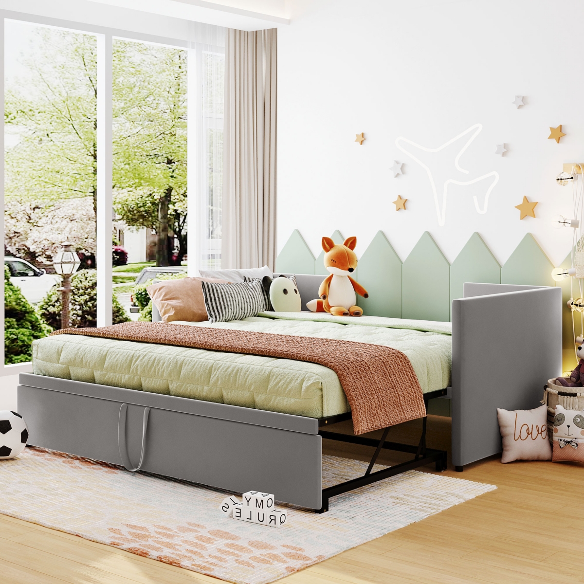 Click here for Streamdale Twin Size Upholstered Daybed With Exten... prices