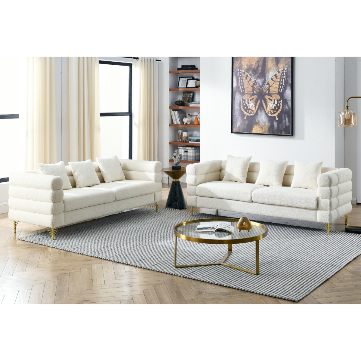 Click here for Streamdale 3 Seater + 3 Seater Combination Sofa.Wh... prices