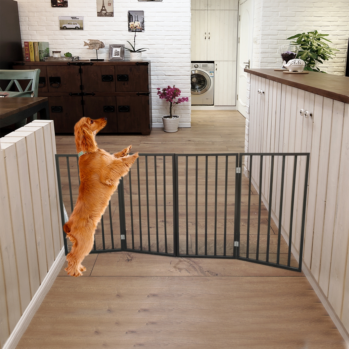 Click here for Streamdale Pet Gate for Home or Office Use - Dark... prices