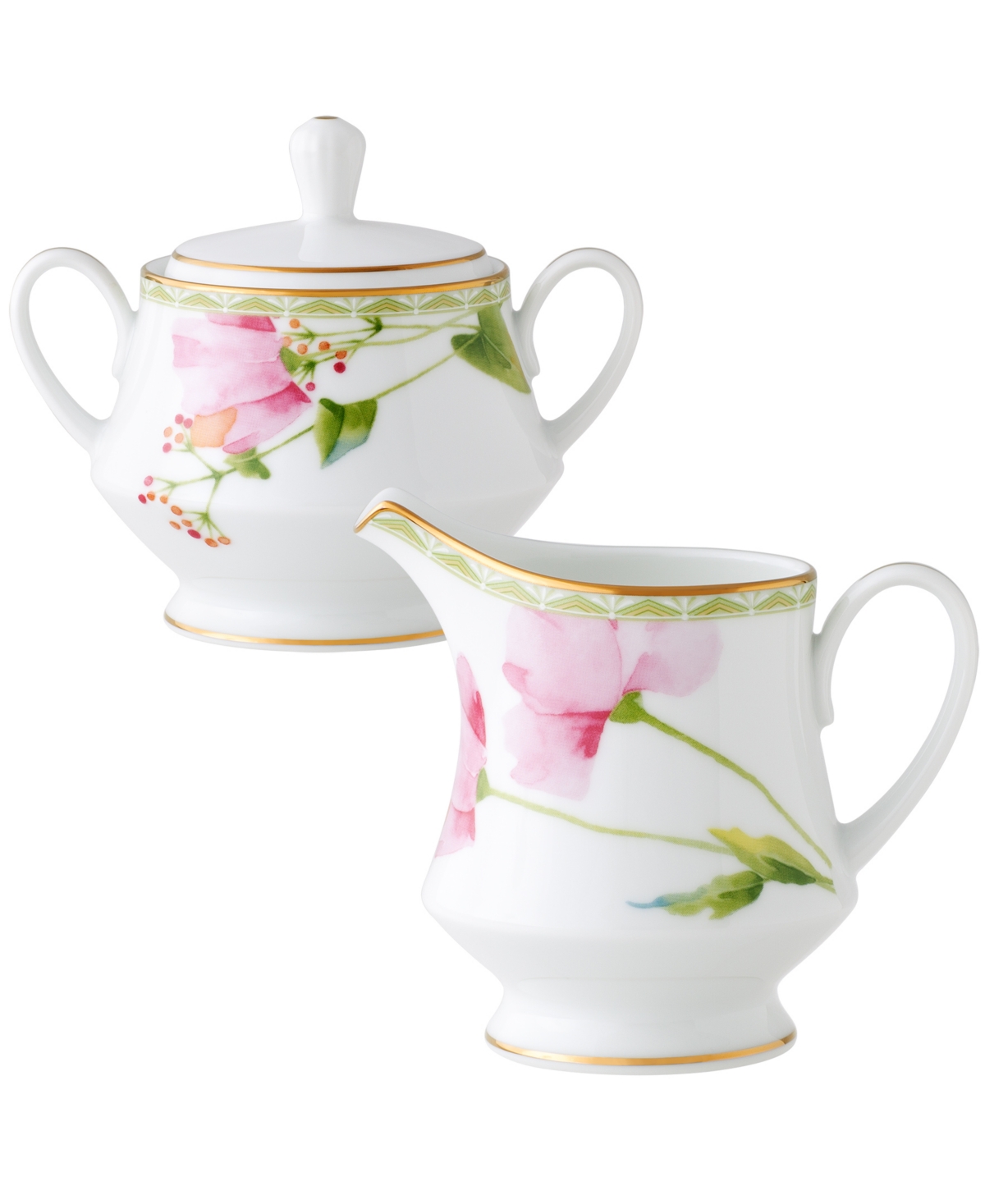 Click here for Noritake Poppy Place Sugar Creamer Set - White prices