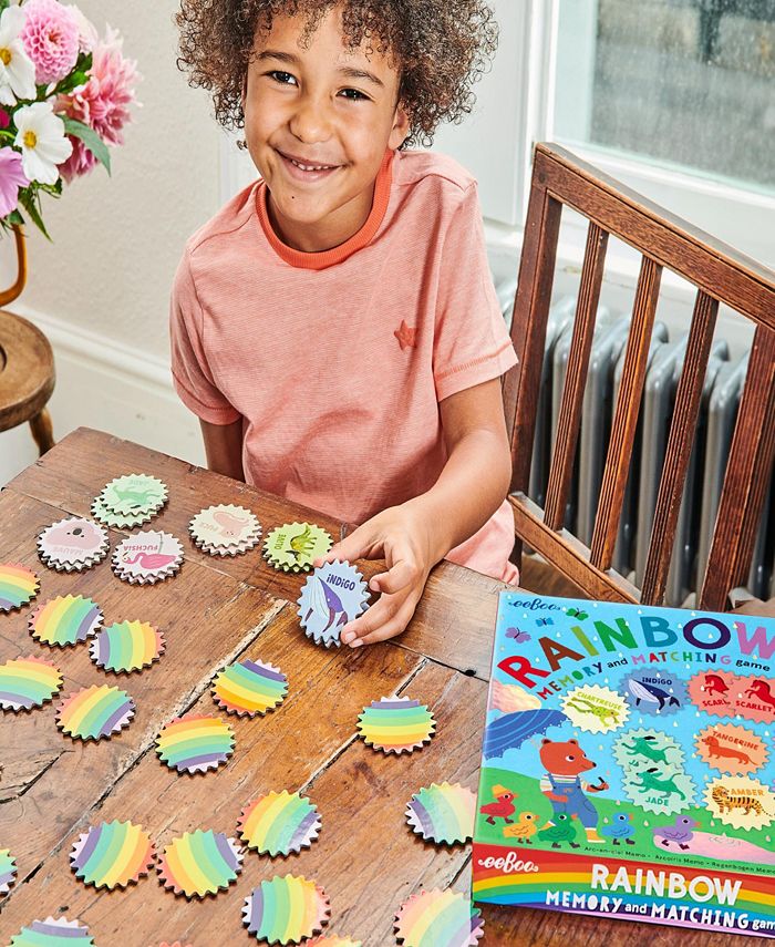 Eeboo Rainbow Memory Matching Game - Macy's