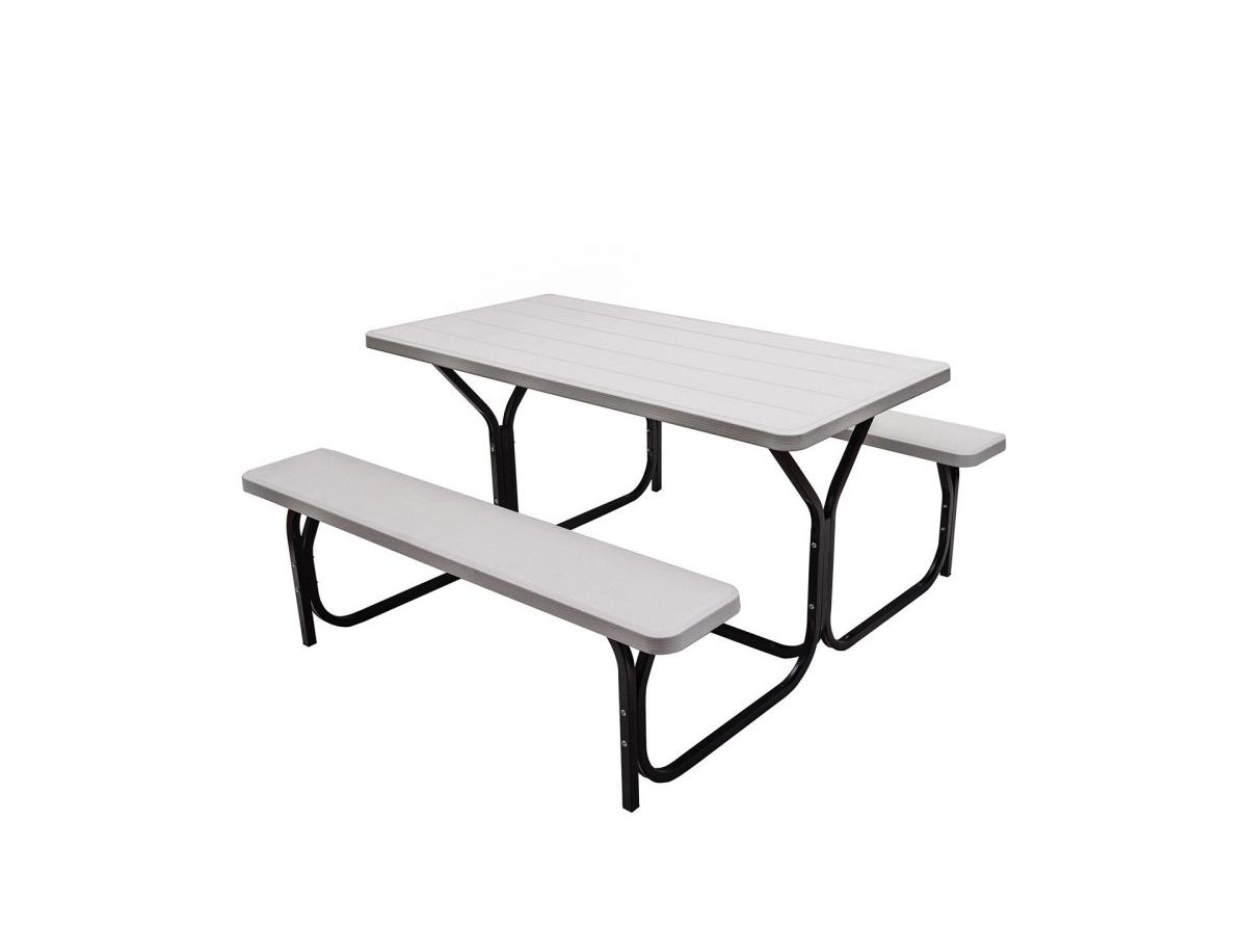 Click here for Slickblue Picnic Table Bench Set for Outdoor Campi... prices