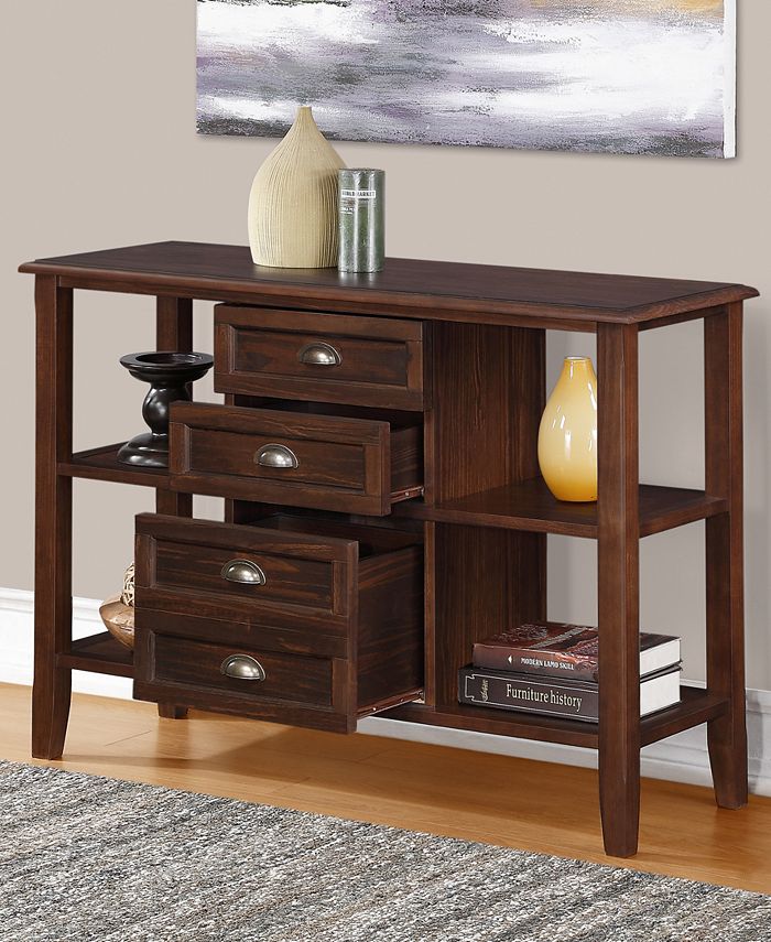 Simpli Home Hampstead Console Table, Direct Ships for $9.95! - Macy's