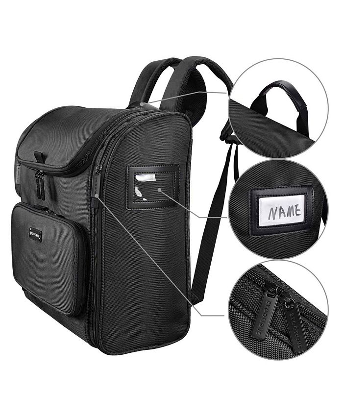 Byootique Makeup Backpack Soft Sided Makeup Train Case Barber Cosmetic ...