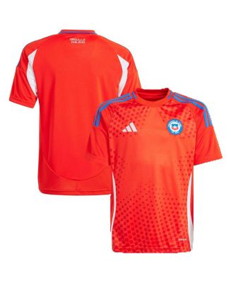 Adidas Big Boys and Girls Red Chile National Team 2024 Home Replica ...