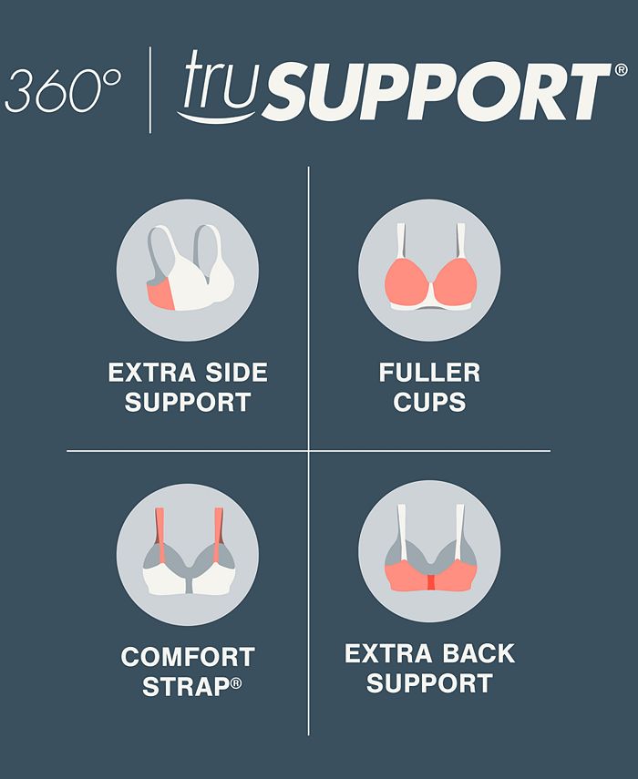 Playtex 18 Hour Front Close Ultimate Shoulder Comfort Wireless Bra 4695 ...