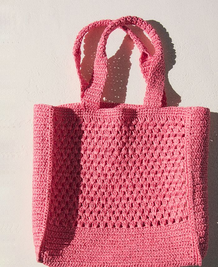 MANGO Women's Natural Fiber Shopper Bag - Macy's