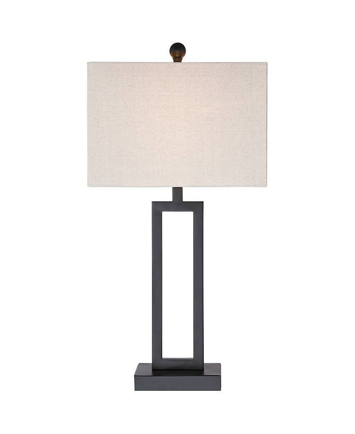 360 Lighting Aston 26" High Open Rectangle Modern Table Lamp Black ...