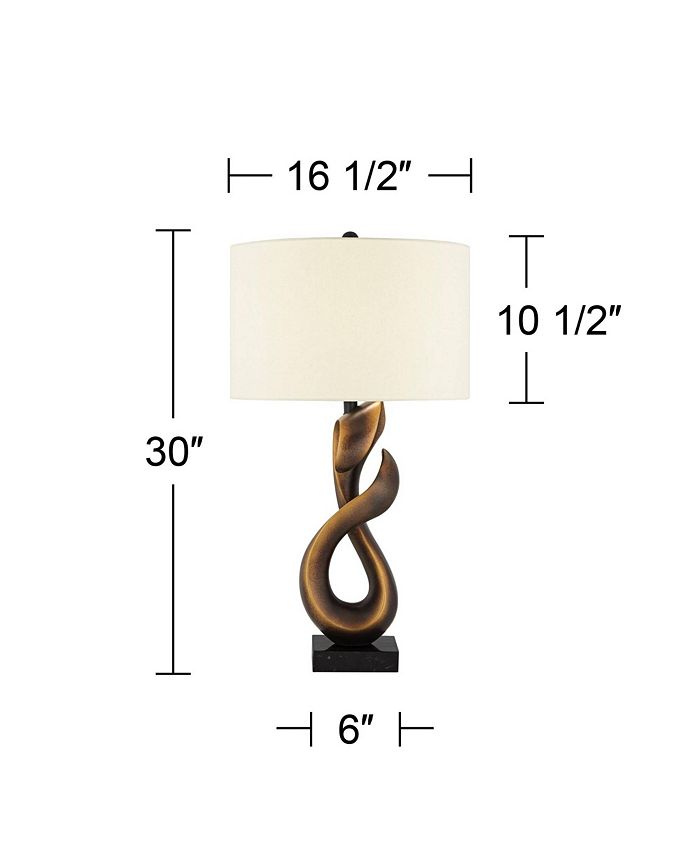 Possini Euro Design Open Infinity 30" Tall Large Mid Century Modern End ...