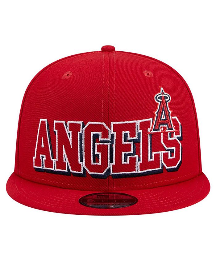 New Era Men's Red Los Angeles Angels Game Day Bold 9FIFTY Snapback Hat ...