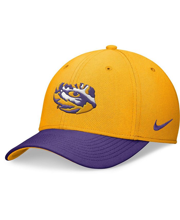 Nike Men's Gold/Purple LSU Tigers Rise Swoosh Flex Hat - Macy's