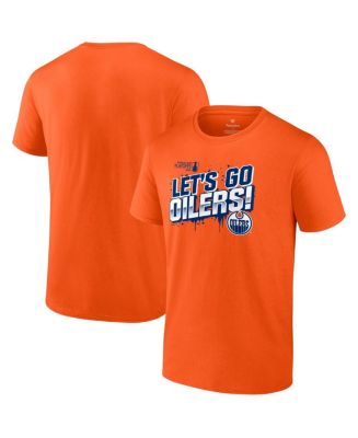 Fanatics Men's Orange Edmonton Oilers 2024 Stanley Cup Playoffs Slogan ...
