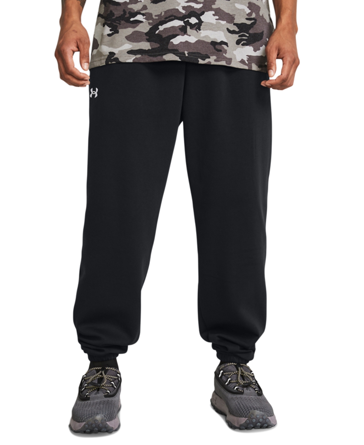 Click here for Under Armour Mens Rival Fleece Pants - Black /Wht prices