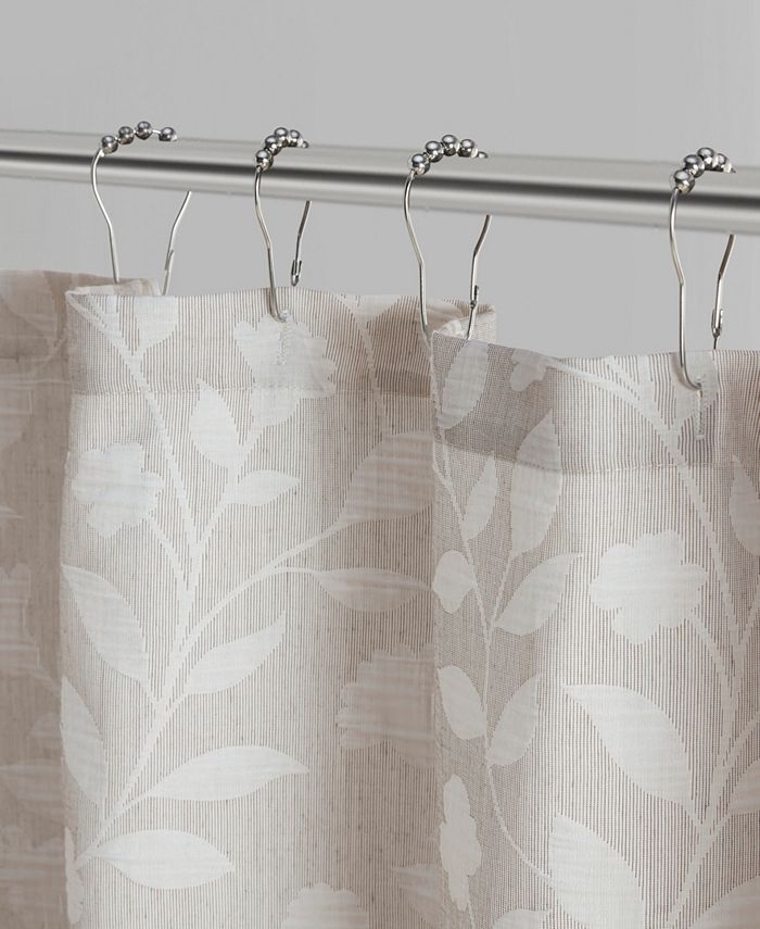 Martha Stewart Jenine Woven Shower Curtain, 72" x 72" - Macy's