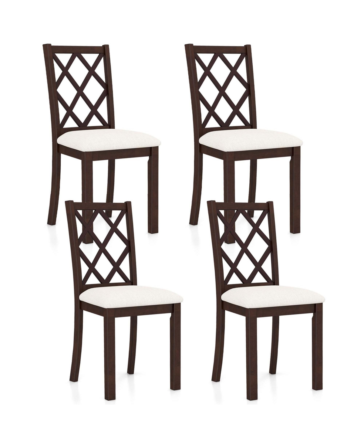 Click here for Set of 4 Dining Chairs Wood Kitchen Side Chair wit... prices