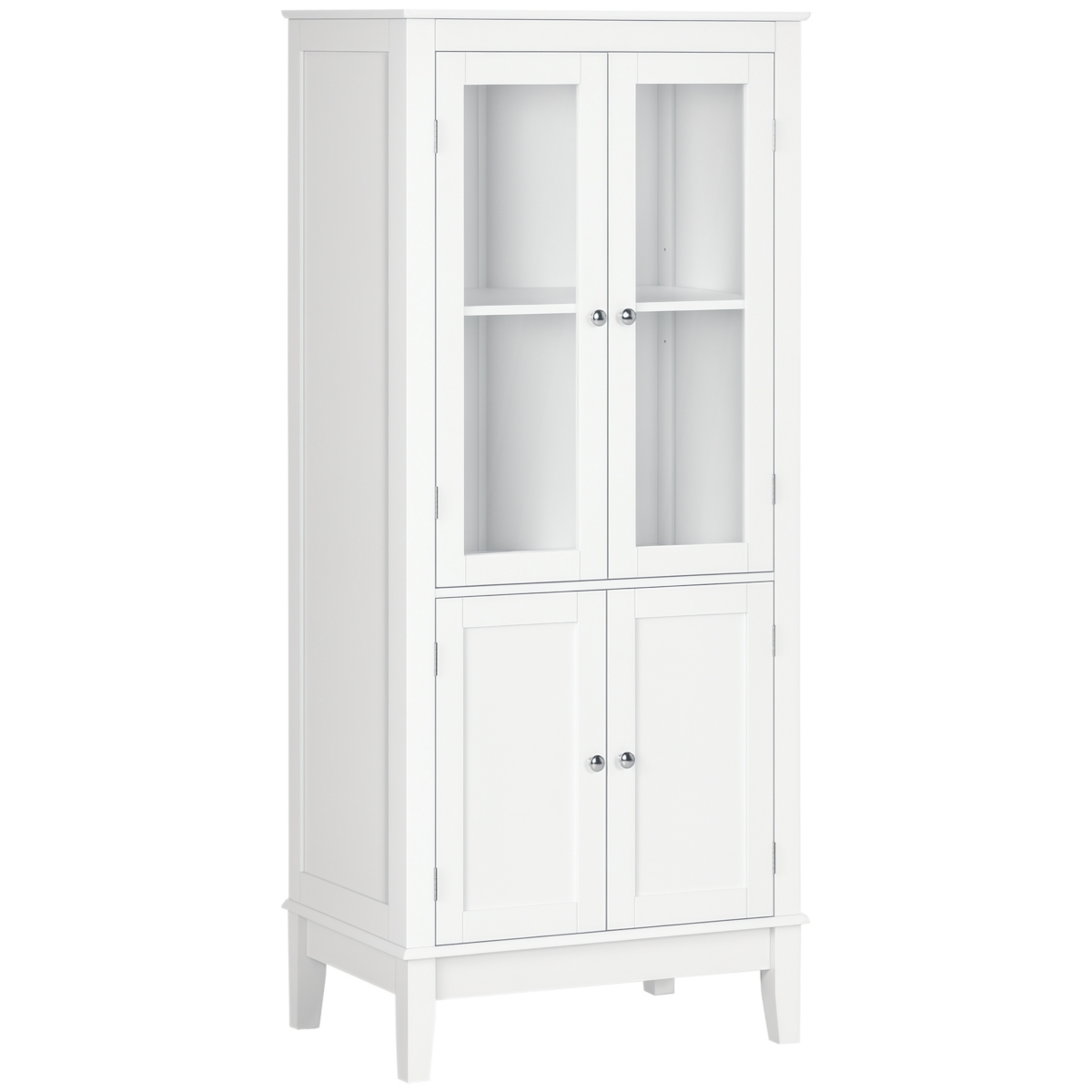 Click here for Kleankin Bathroom Floor Cabinet with 2 Storage Cab... prices