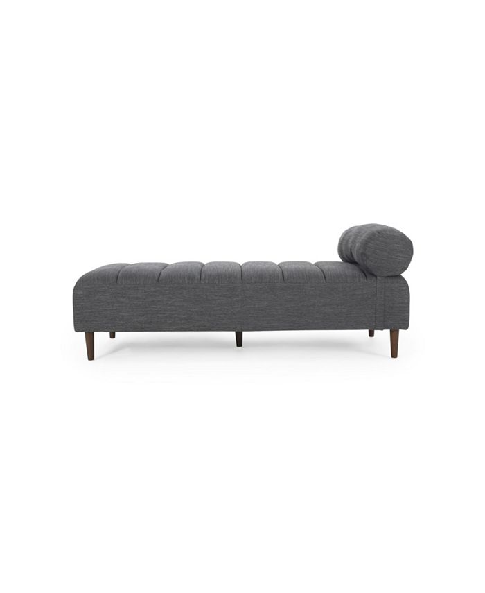 Simplie Fun Mid-Century Chaise Lounge with Channel Stitching and ...