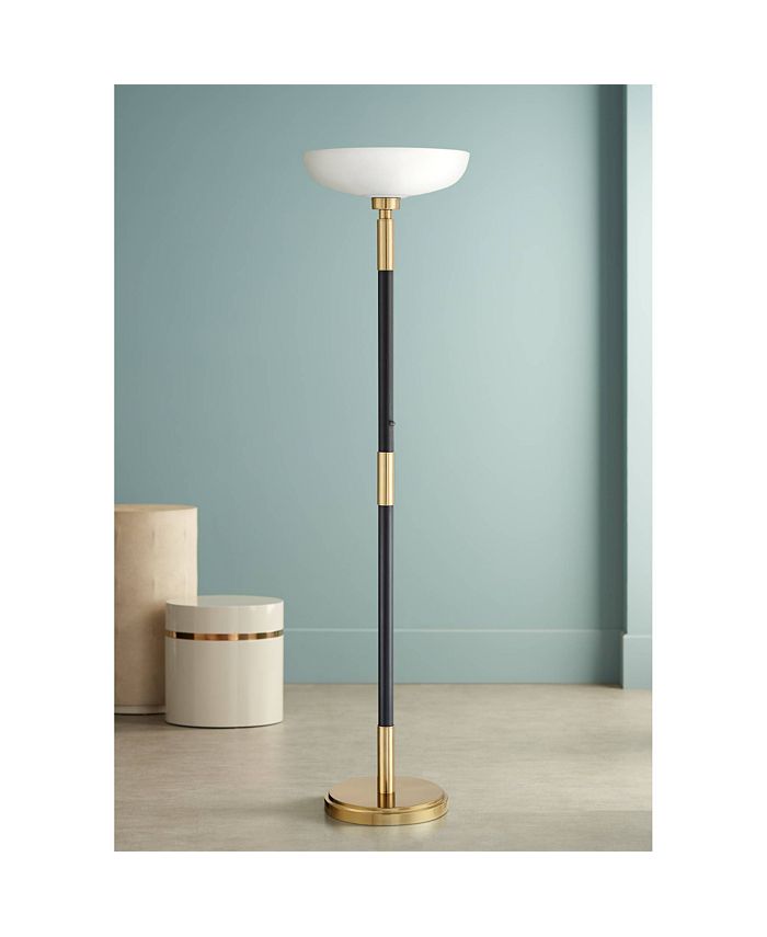 Possini Euro Design Cameron Light Blaster Modern Torchiere Floor Lamp ...