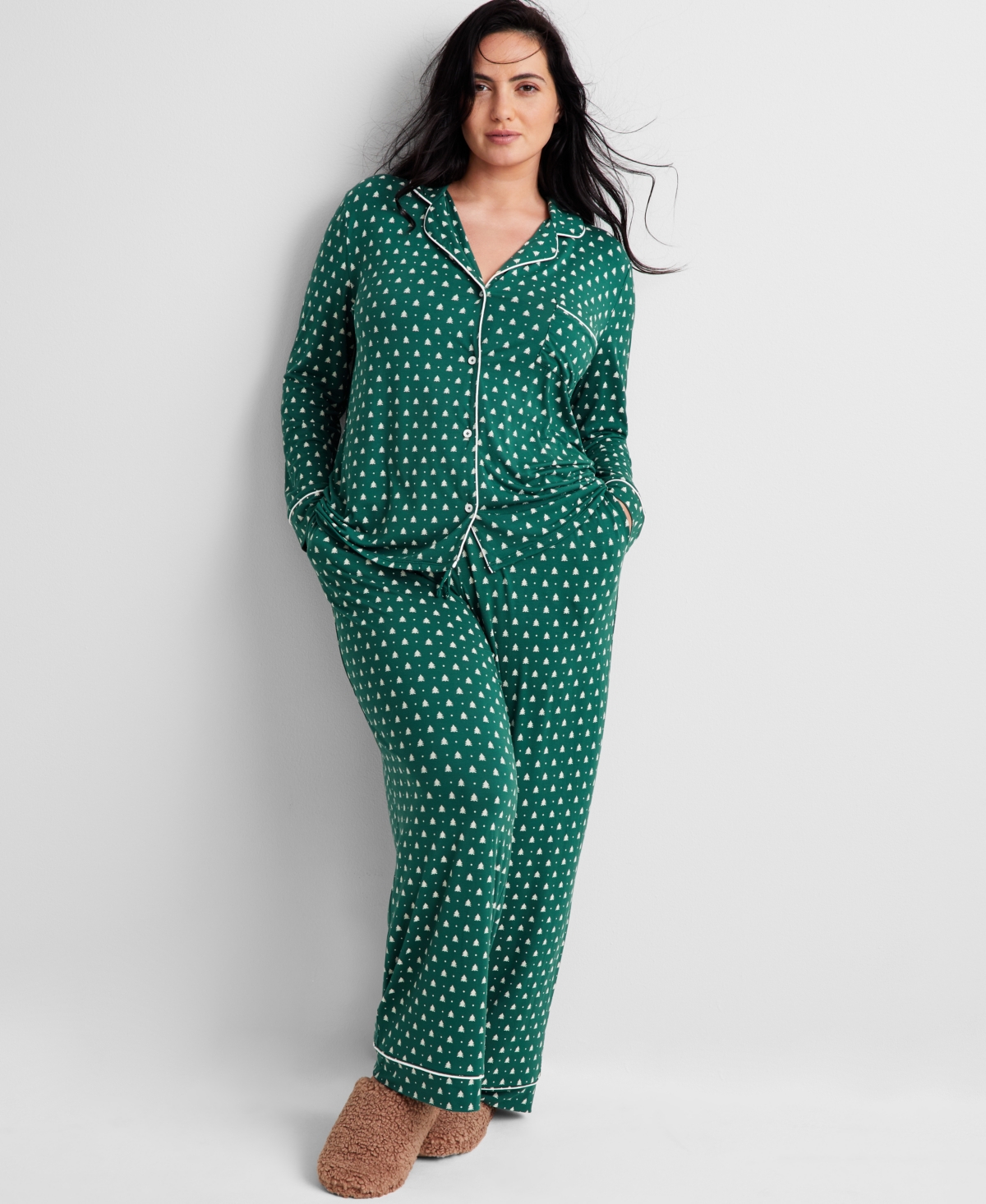 Click here for State of Day Womens Packaged Notched-Collar Pajama... prices