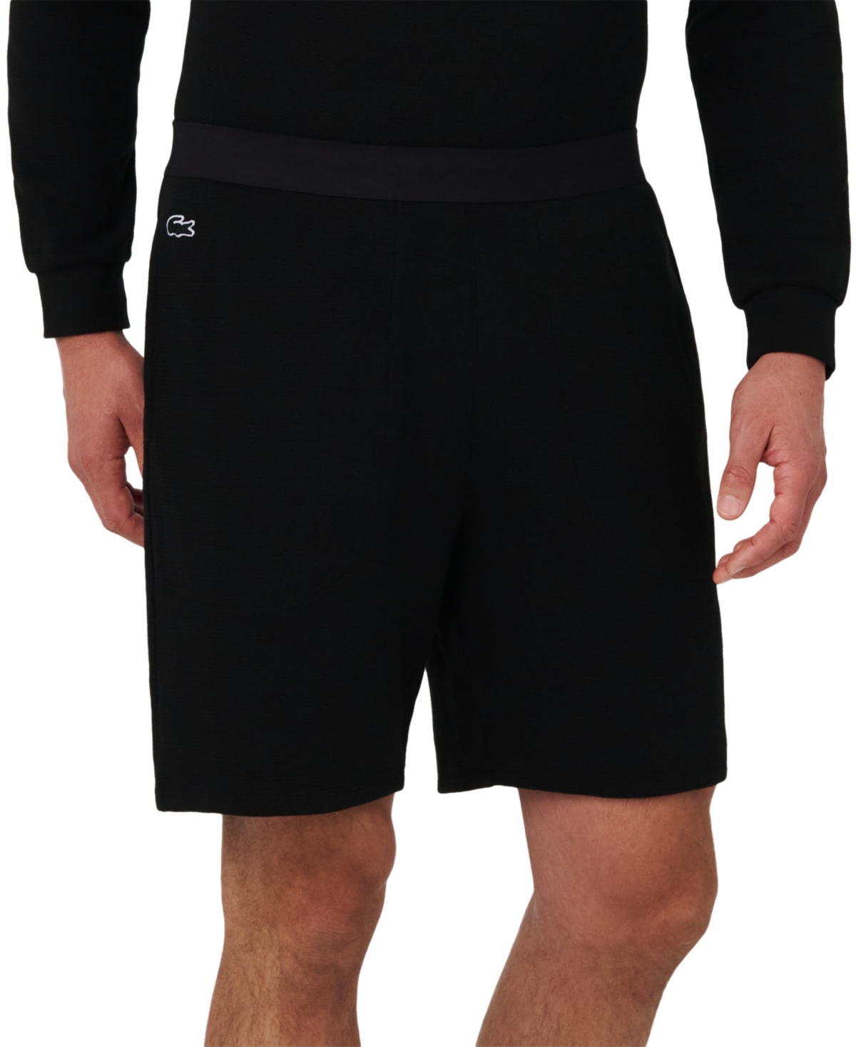 Click here for Lacoste Mens Thermal Pajama Shorts - Black prices