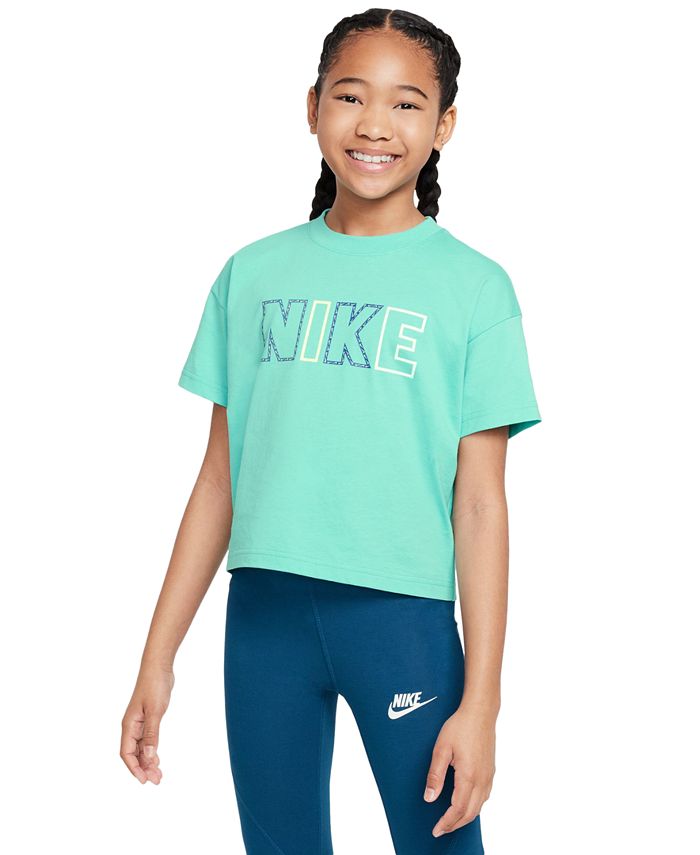 Nike Big Girls Sportswear Essential Crewneck T-Shirt - Macy's