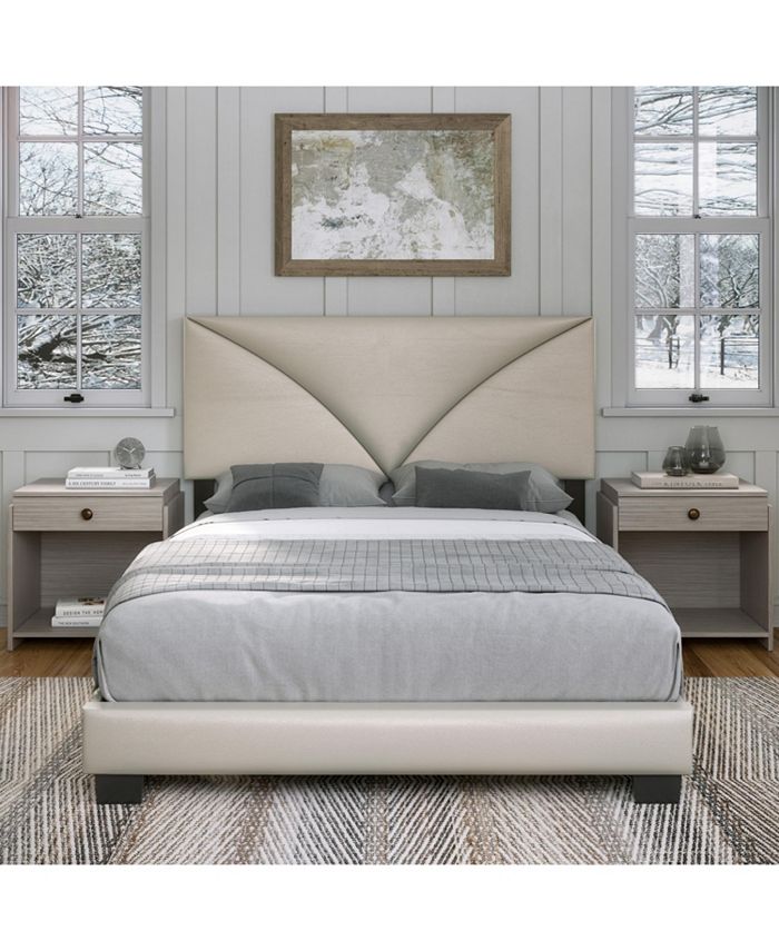 Boyd Sleep Cornerstone Upholstered Platform Bed Frame - Macy's