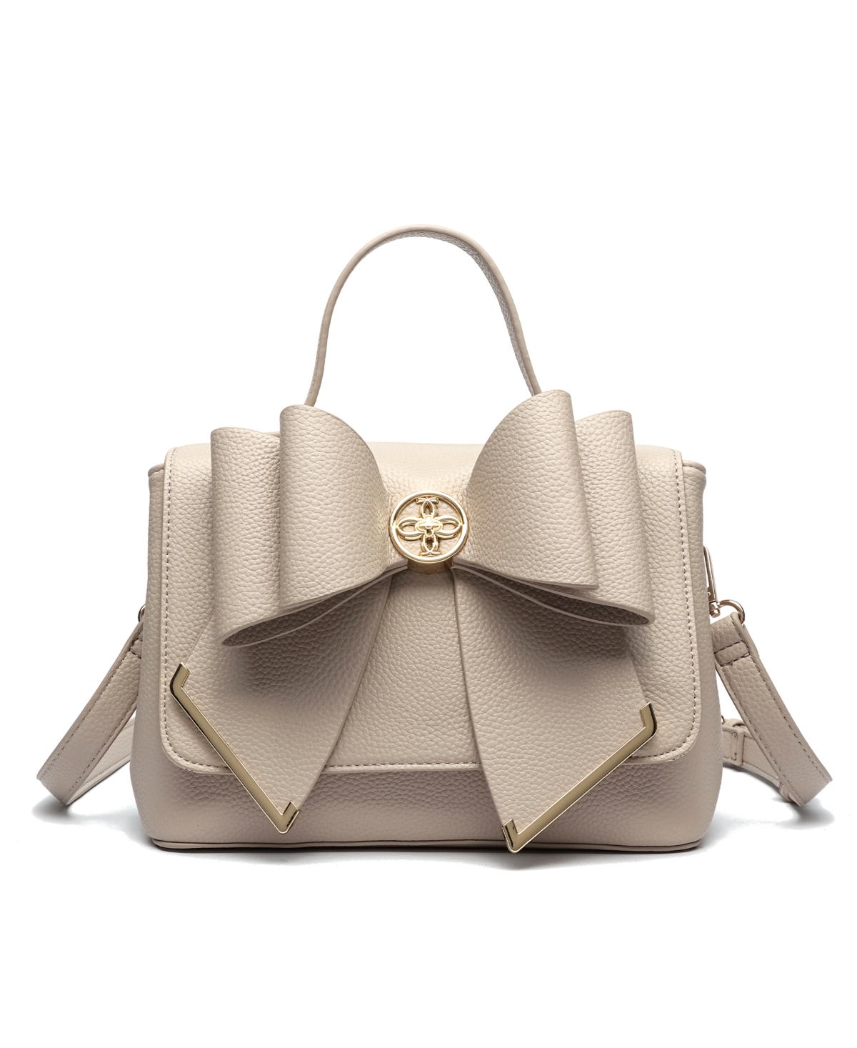 Click here for Like Dreams Jasmine Bowtie Crossbody Bag - Beige prices