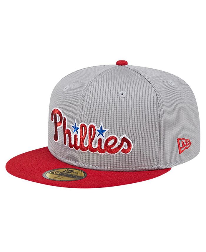 New Era Men's Gray Philadelphia Phillies Pivot Mesh 59FIFTY Fitted Hat ...