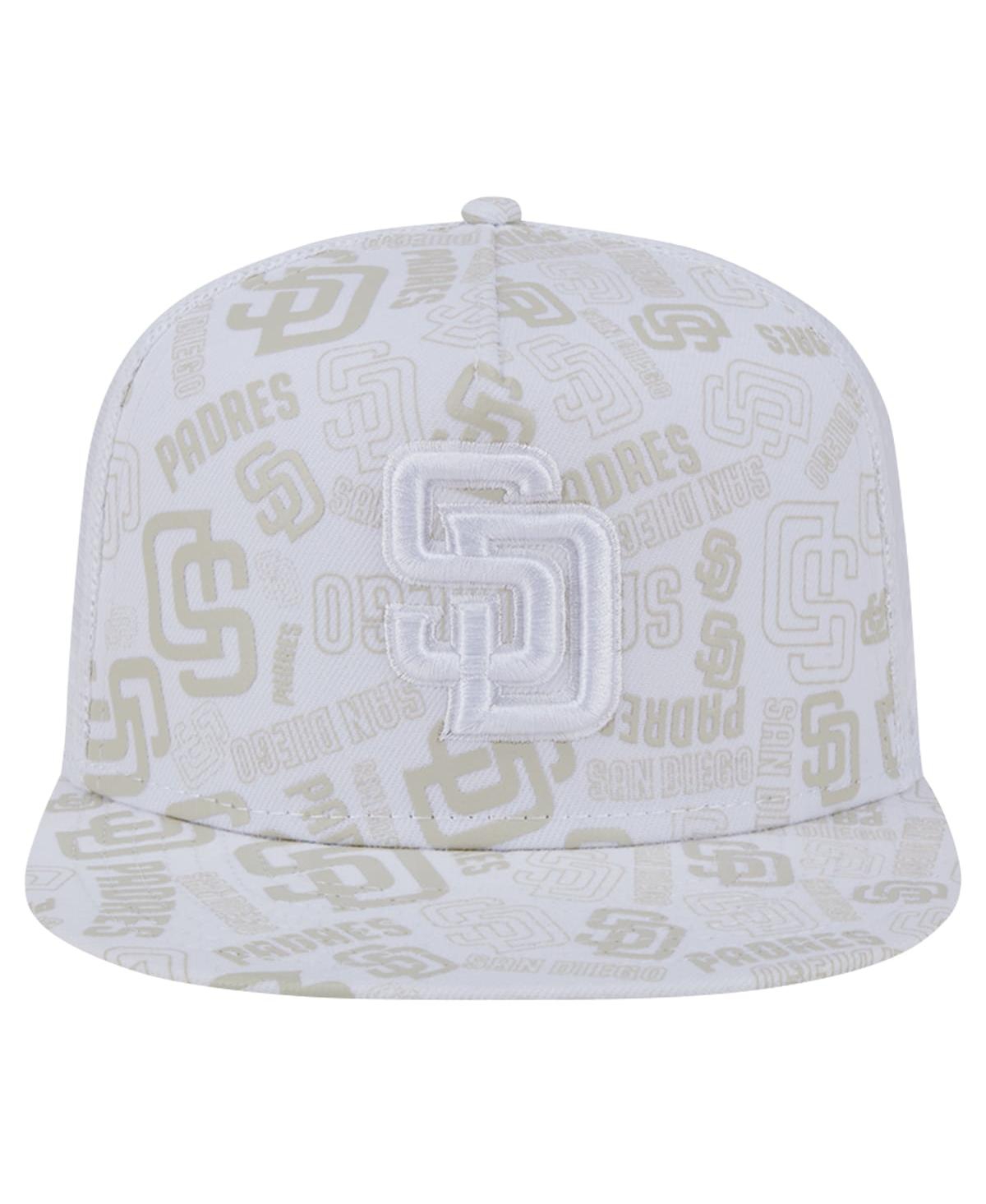 New Era Men's White San Diego Padres Logo Dunes A-frame Trucker 9fifty ...