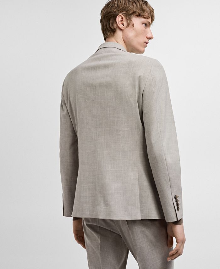 MANGO Men's Super Slim-Fit Stretch Fabric Suit Blazer - Macy's