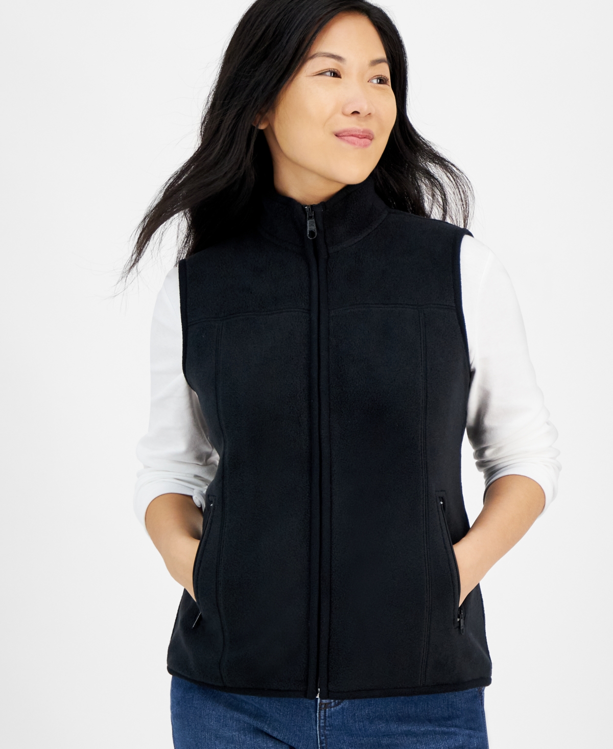 Click here for Style & Co Petite Polar Fleece Vest  Created for M... prices