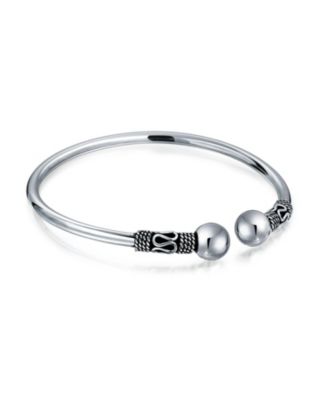 Bling Jewelry Boho Balinese Bali Style Scroll Ball Tips Bypass Stacking ...
