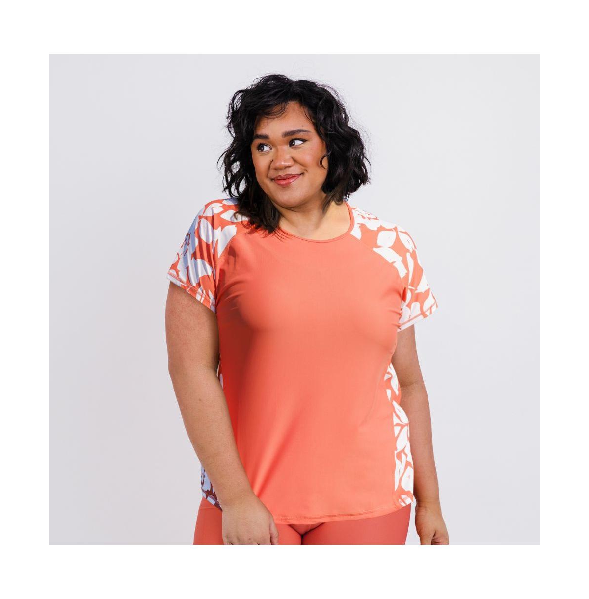 Click here for Calypsa Plus Size Adele Swim Top - Rust/rusty rose prices