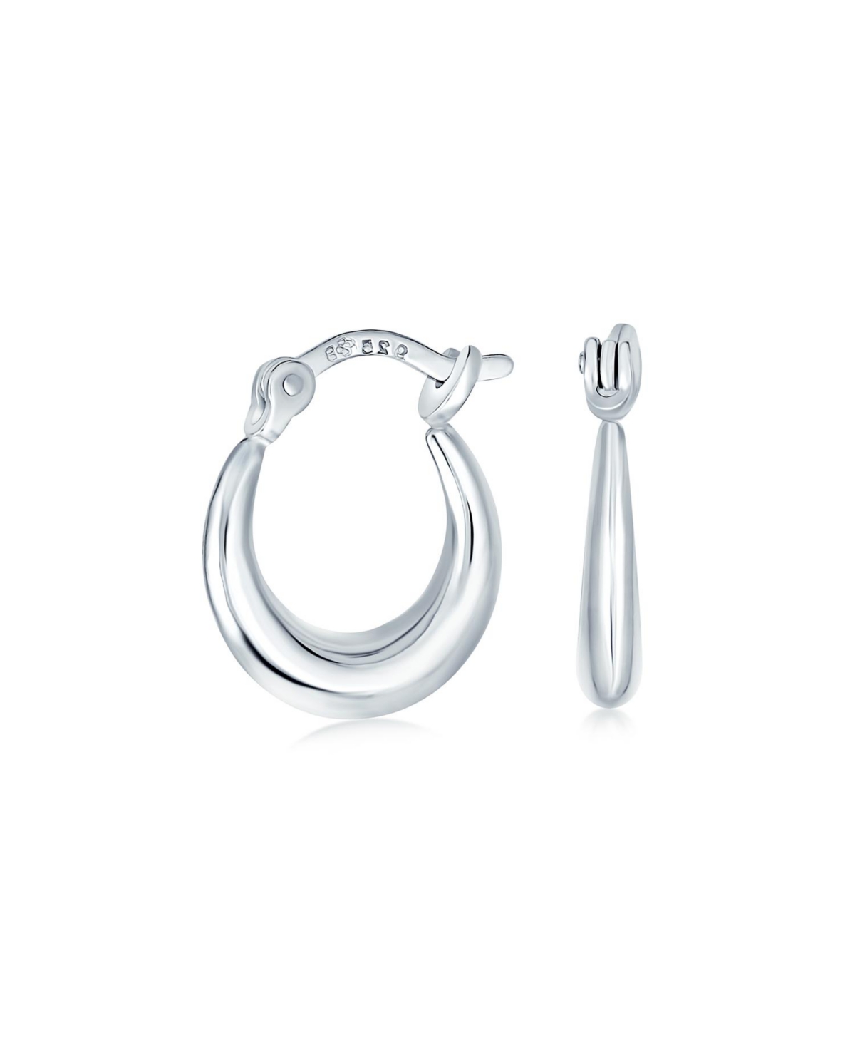 Click here for Bling Jewelry Round Circle Finish Crescent Tapered... prices